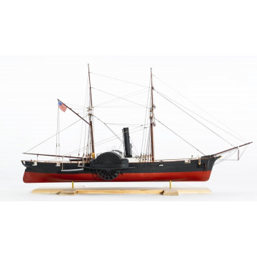 Statisches Schiff USCG Harriet Lane Steam Cutter Gunboat 1857 1:96